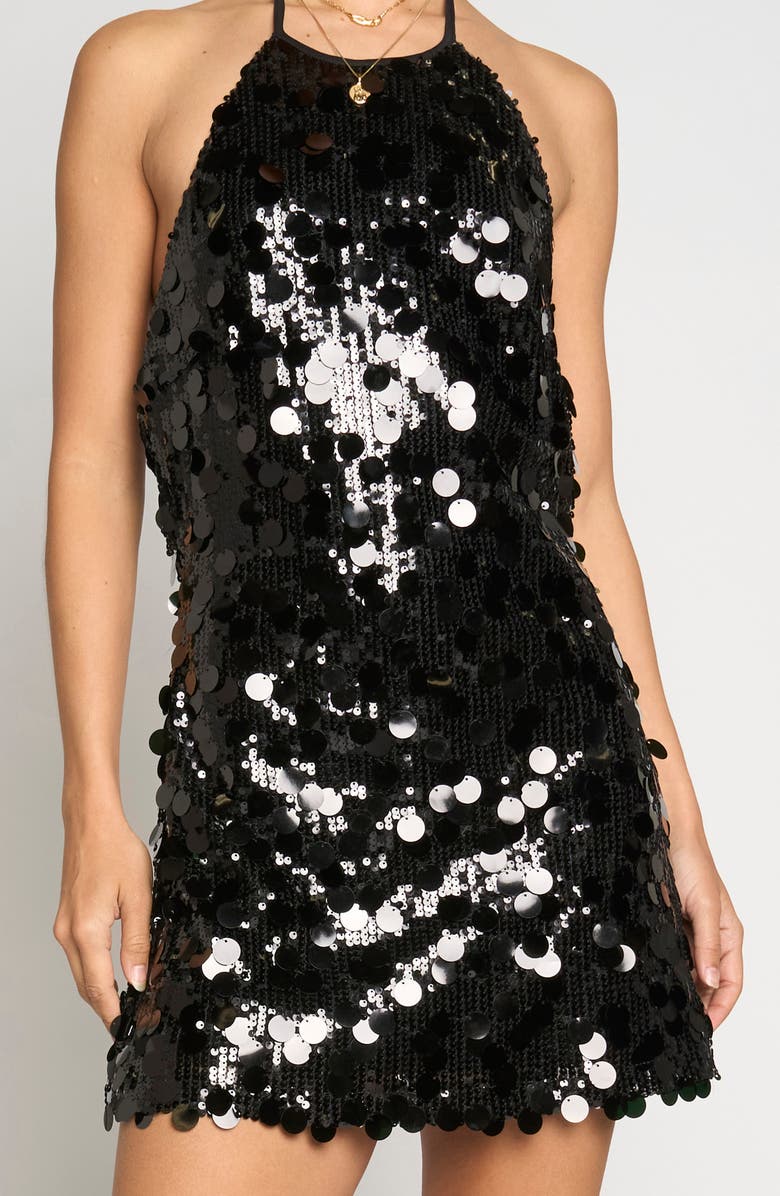Know One Cares Sequin Halter Minidress | Nordstromrack