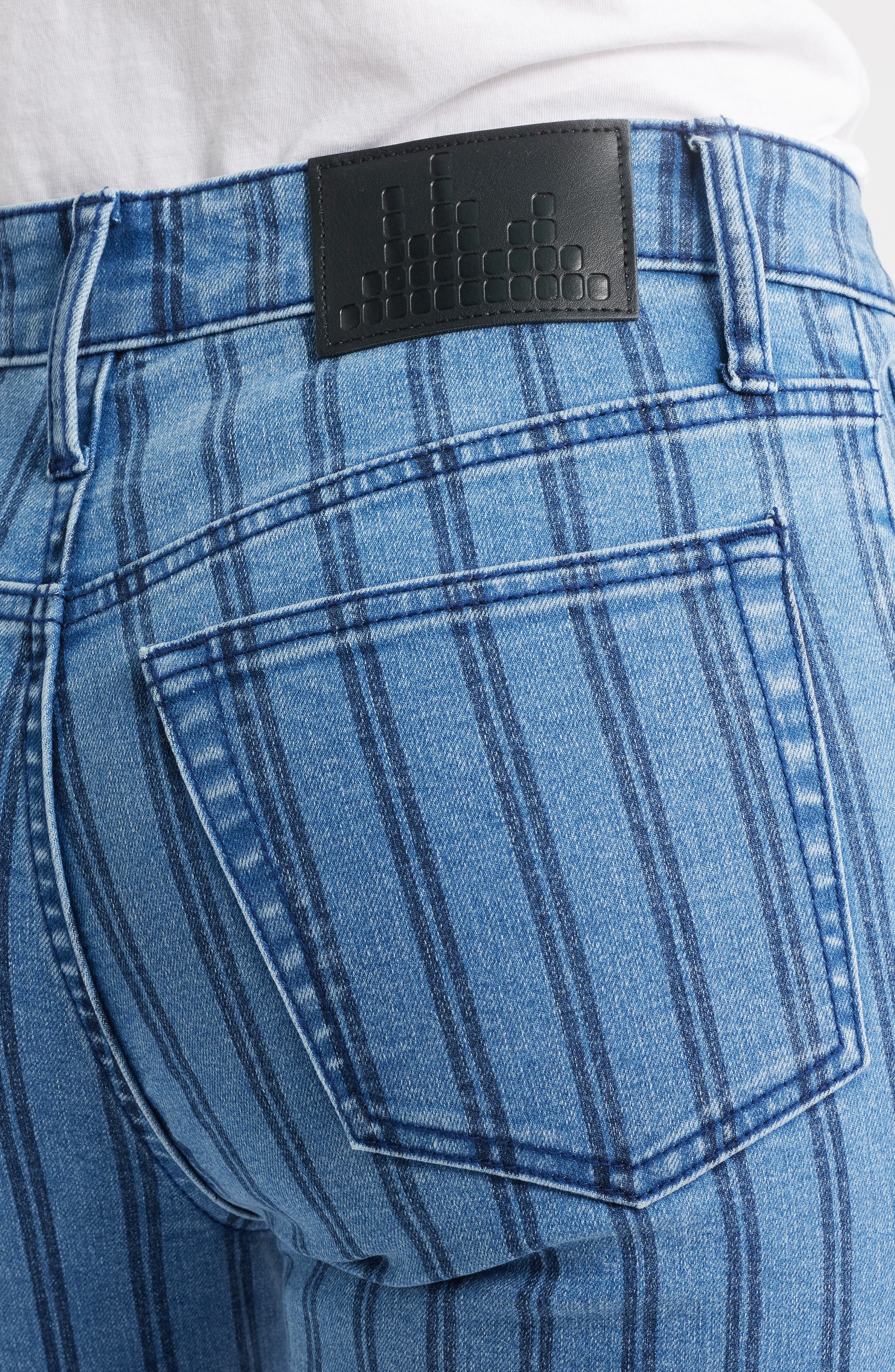 CITY BLUES Eiffel Stripe Flare Jeans | Nordstromrack