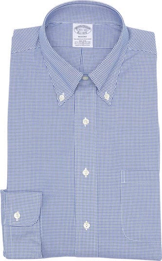 Brooks Brothers Regent Fit Stretch Non-Iron Button Front Dress Shirt ...