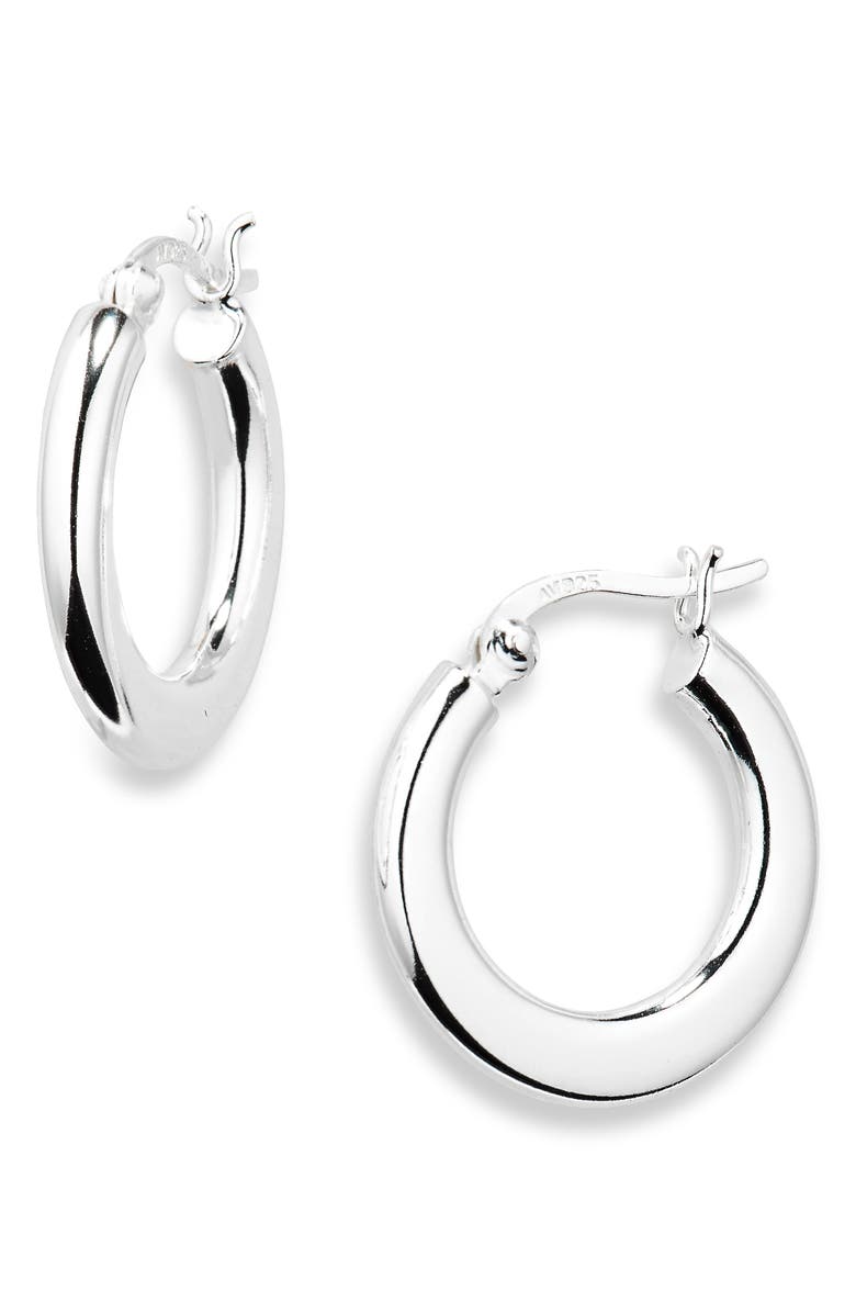 Argento Vivo Sterling Silver Sterling Silver Small Hoop Earrings ...