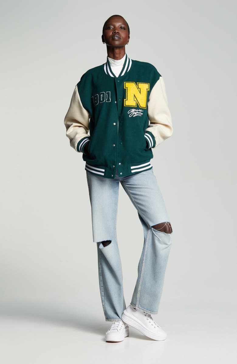 BP. Gender Inclusive Colorblock Varsity Jacket | Nordstromrack