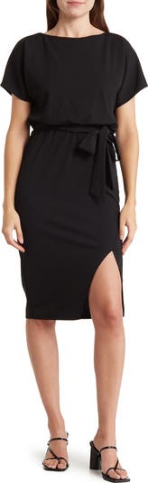 TASH AND SOPHIE Blouson Belted Midi Dress | Nordstromrack