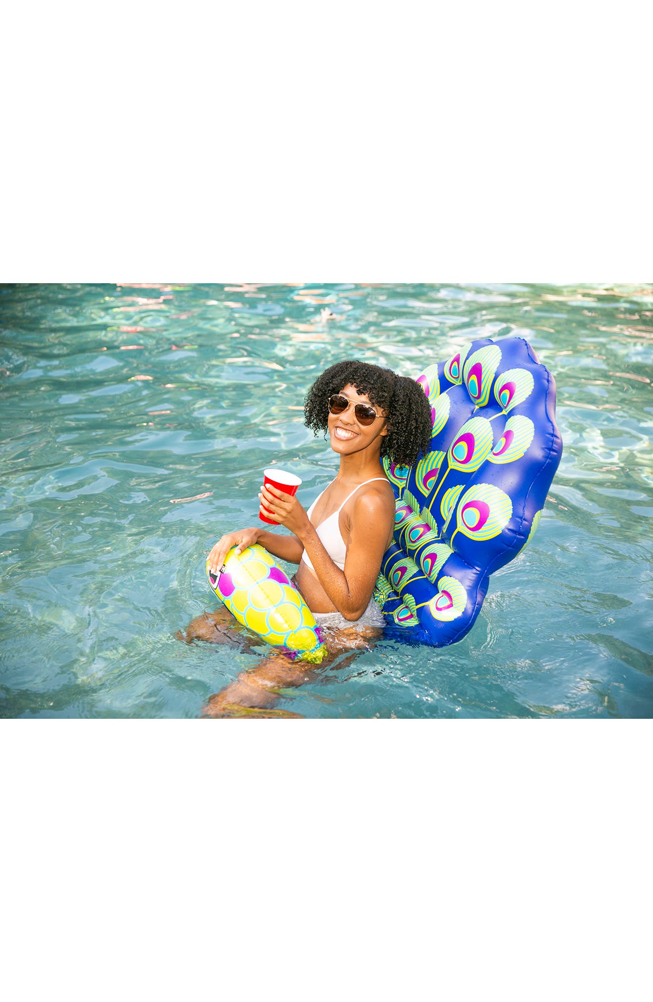 BigMouth Inc Peacock Saddle Seat Pool Float | Nordstrom