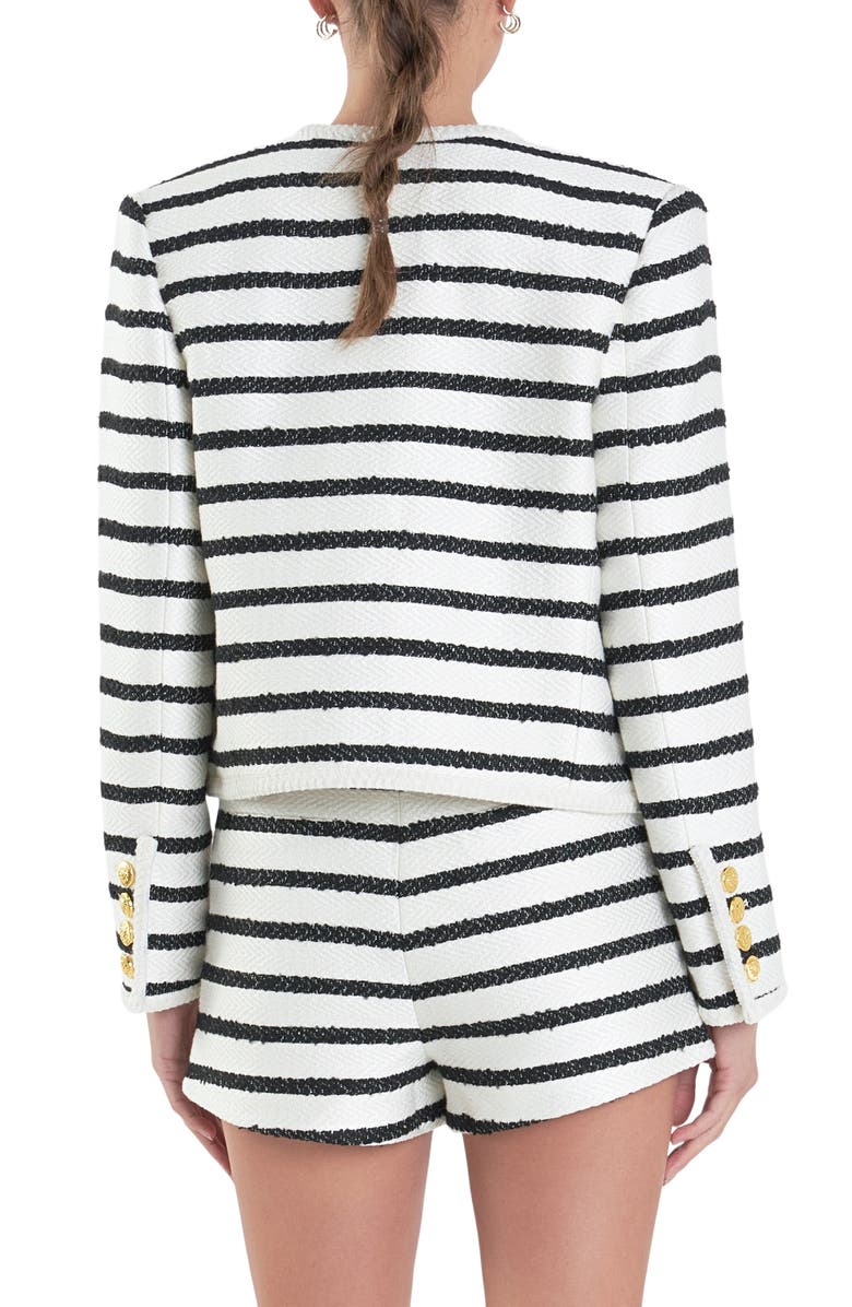English Factory Stripe Tweed Jacket | Nordstrom