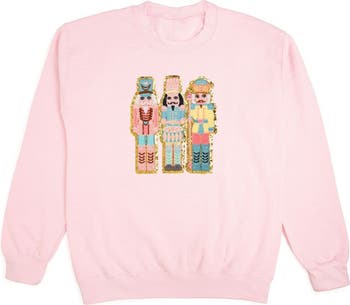 Sweet Wink Nutcracker Patch Christmas Adult Sweatshirt | Nordstrom