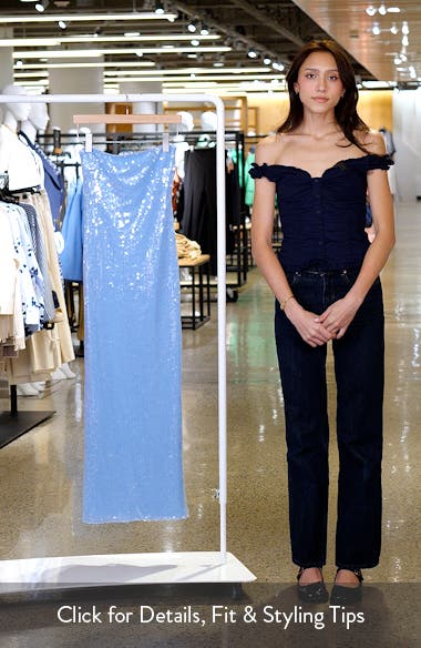 Rare London Sequin Bandeau Gown | Nordstrom