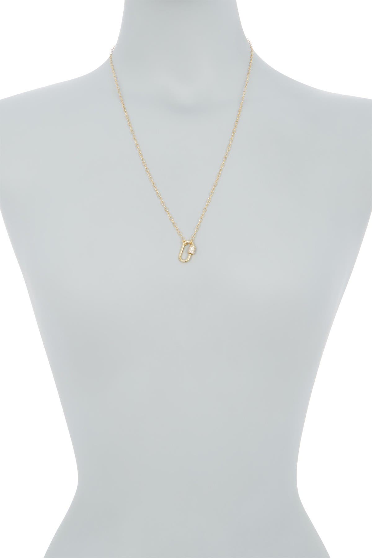 Adornia Oval Screw Lock Pendant Necklace | Nordstromrack