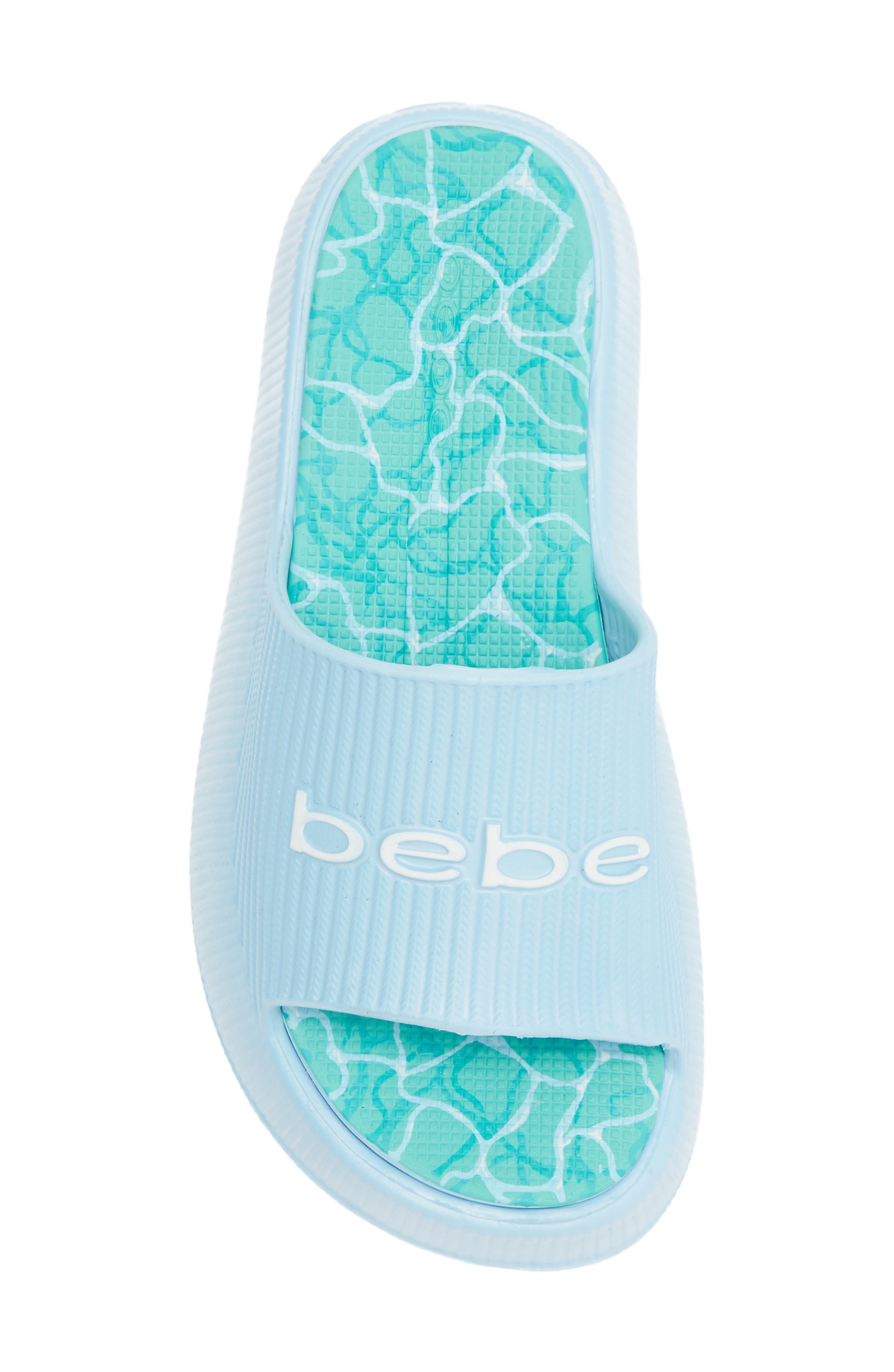 bebe Kids' Logo Accent Platform Slide Sandal | Nordstromrack