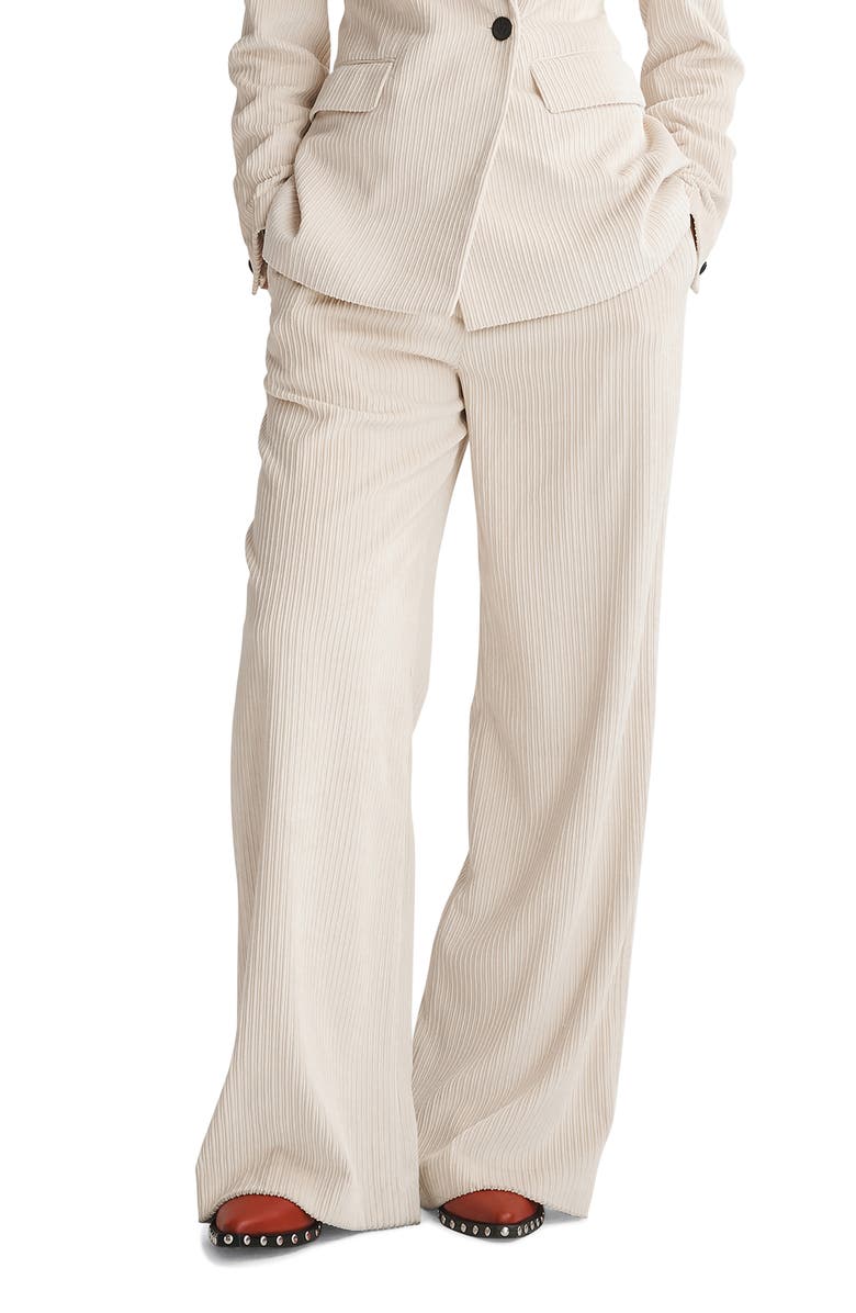 rag & bone Bennett High Waist Wide Leg Corduroy Pants | Nordstromrack