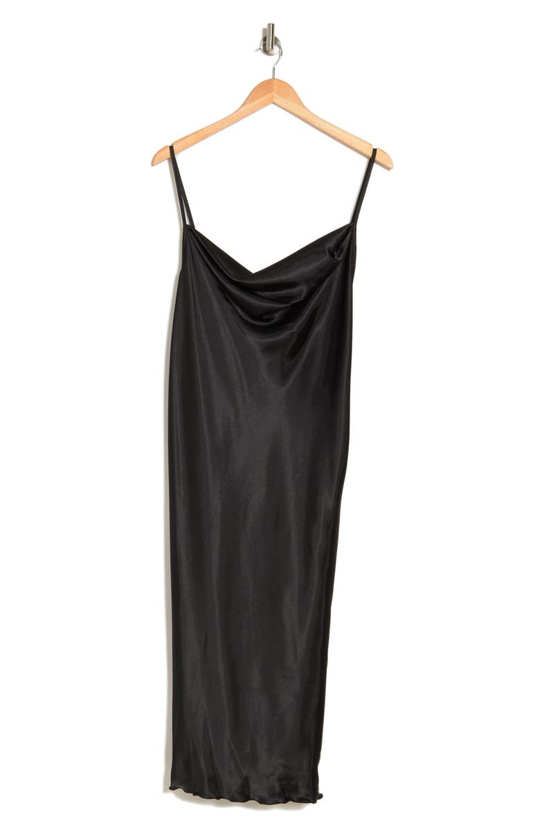 bebe Cowl Neck Satin Midi Slipdress | Nordstromrack