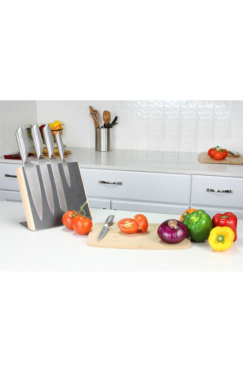 KALORIK Haus Designer Black Dot 5-Piece Stainless Steel Knife Set ...