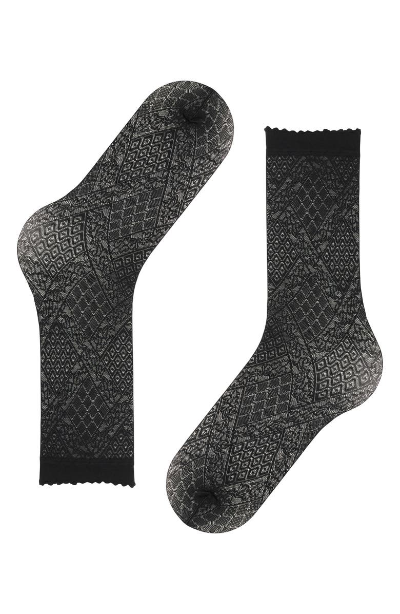 Falke Ultra Romantic Lace Crew Socks | Nordstromrack