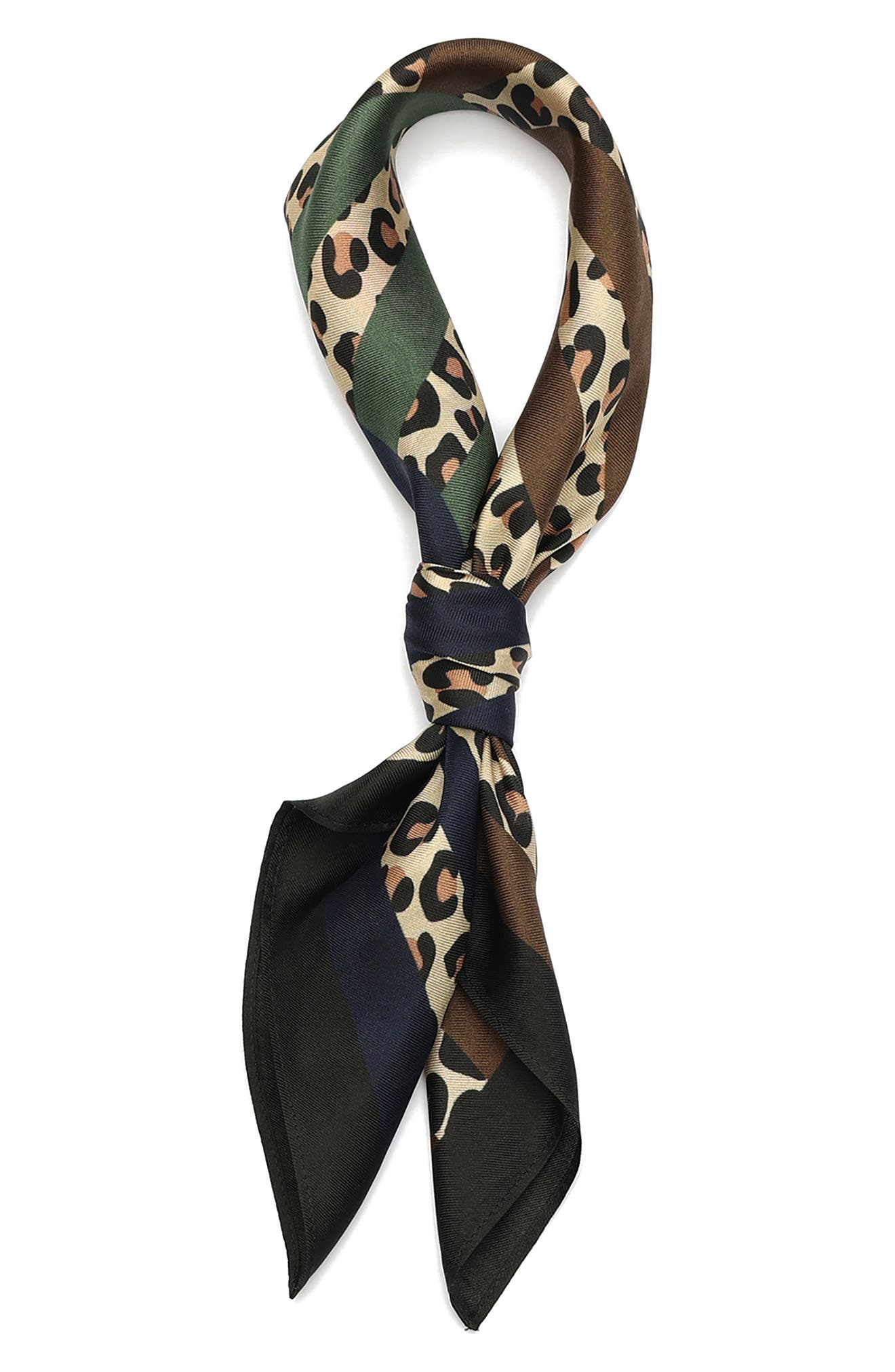 Kurt Geiger London Mixed Stripe Silk Bandana | Nordstrom