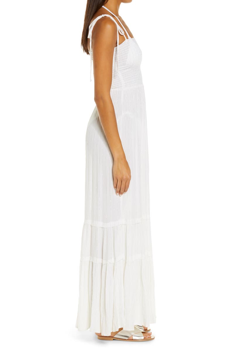 Elan Smocked Tie Strap Tiered Cover-Up Dress | Nordstromrack