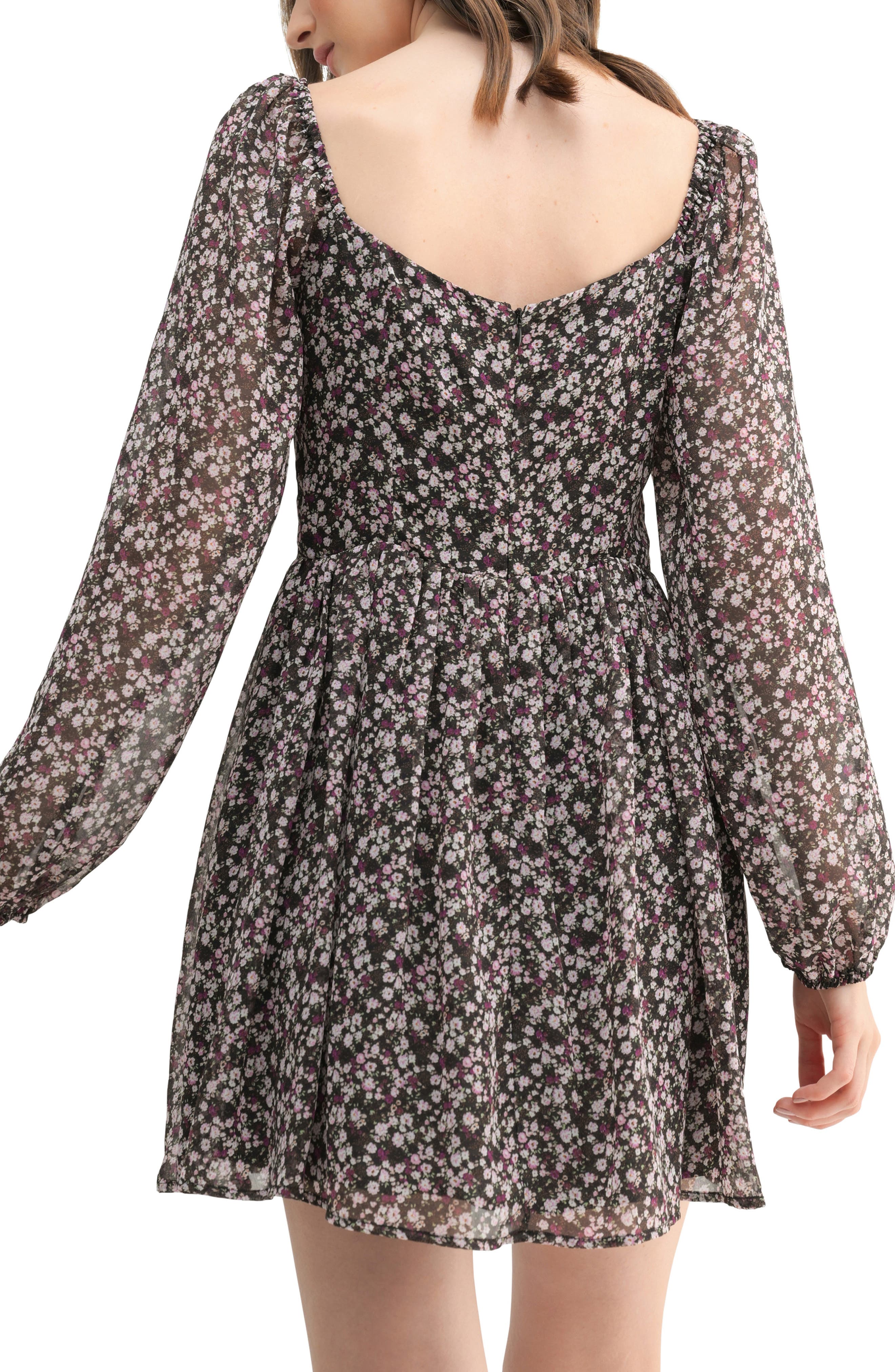 Lush Ditsy Floral Long Sleeve Dress | Nordstromrack