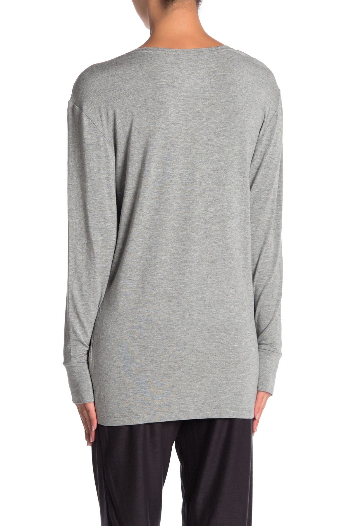 French Connection Heather Long Sleeve High/Low Top | Nordstromrack