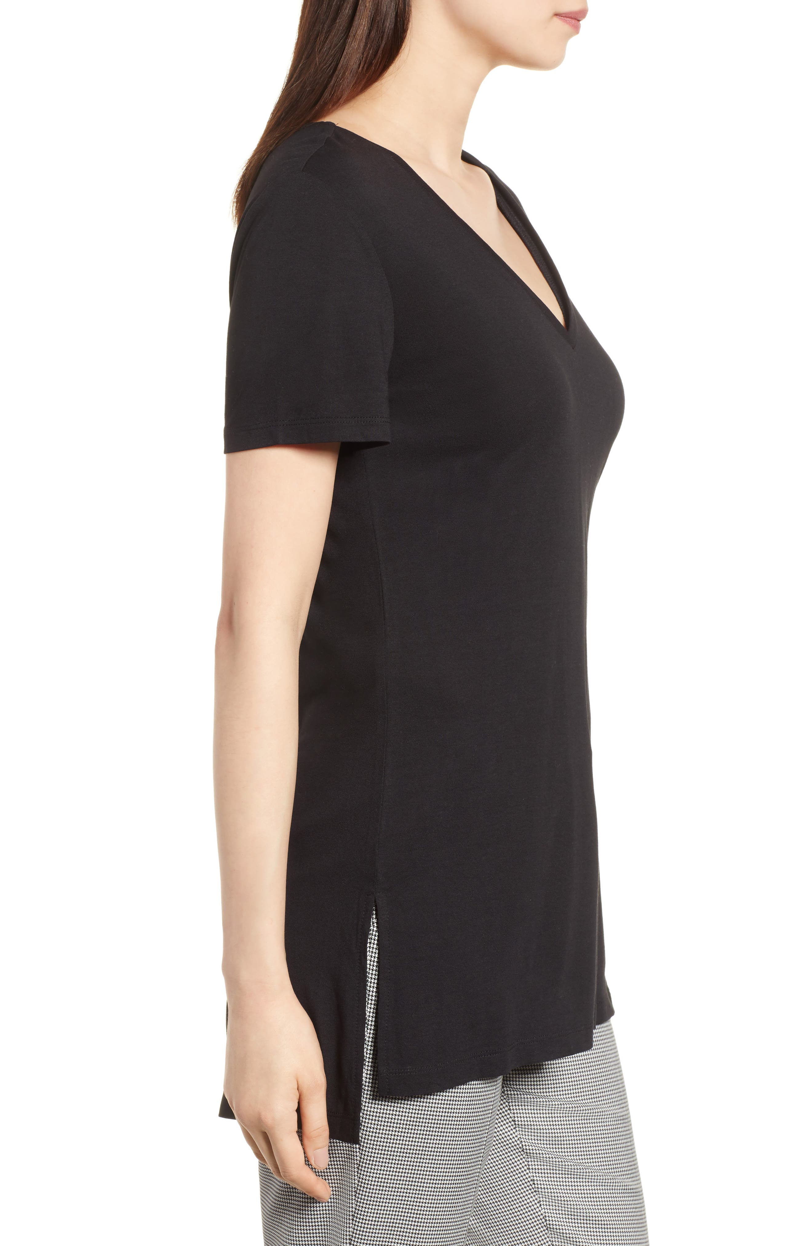 Halogen® V-Neck Tunic T-Shirt | Nordstrom