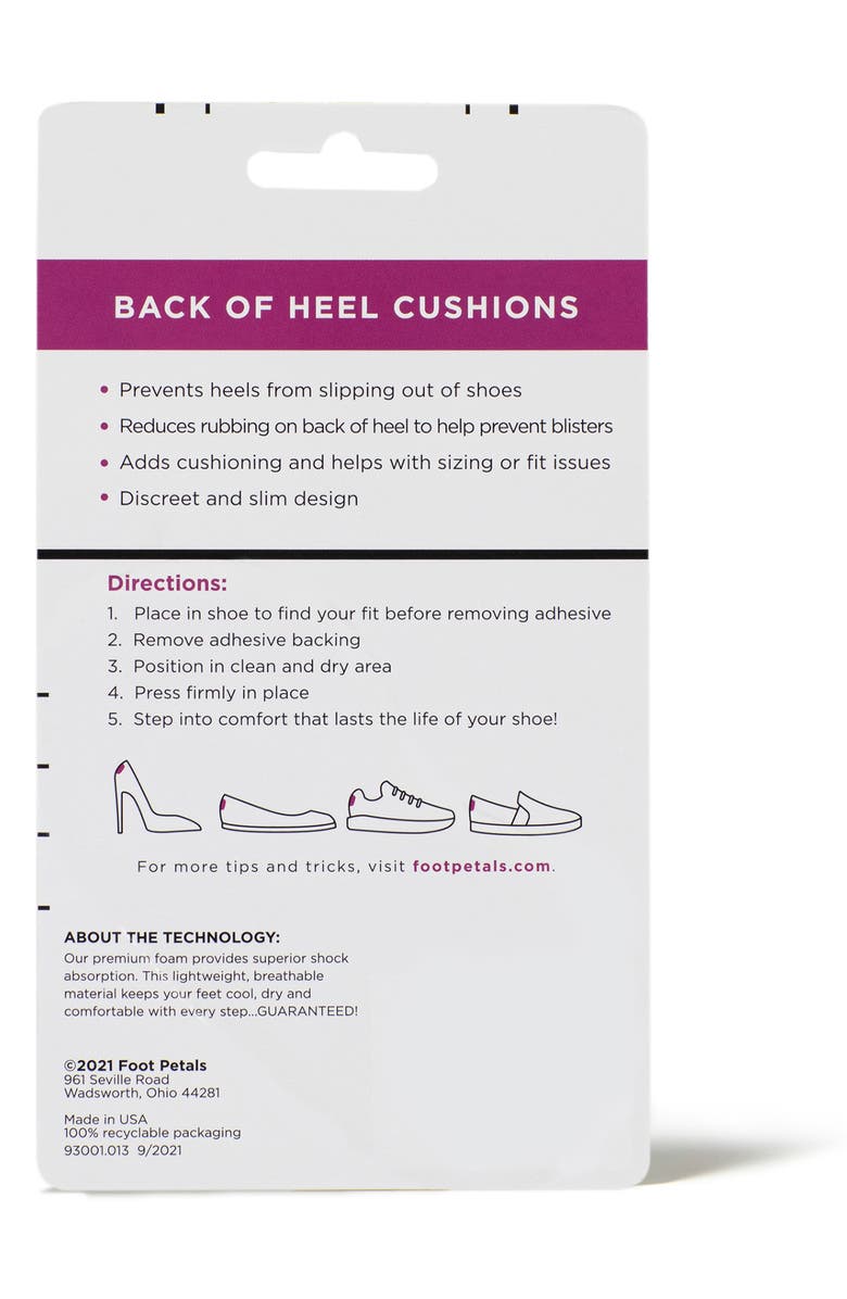 Foot Petals Gel Back Of Heel Cushioning Pack | Nordstromrack