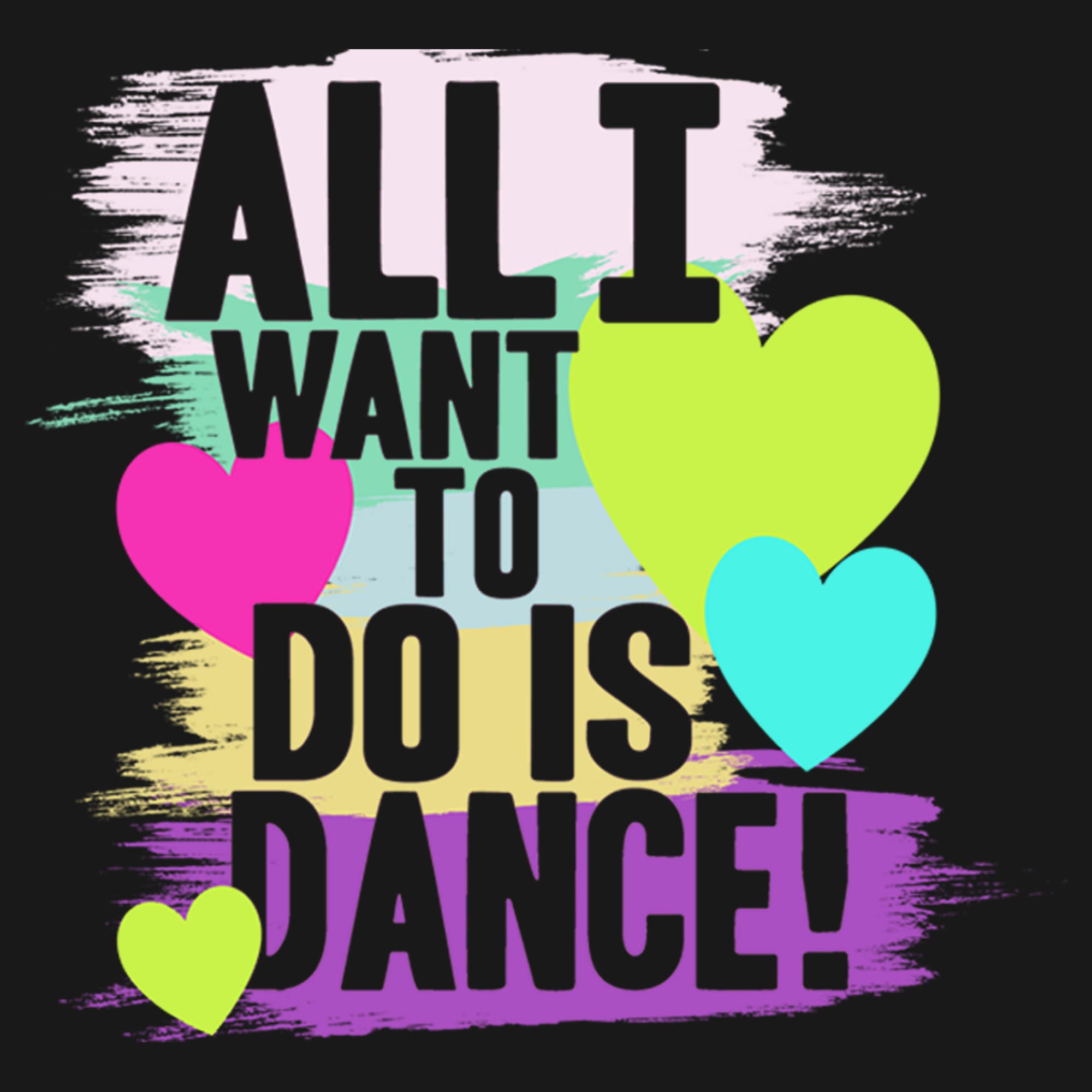 CHIN UP Girl's CHIN UP All I Want to Do is Dance Graphic T-Shirt ...