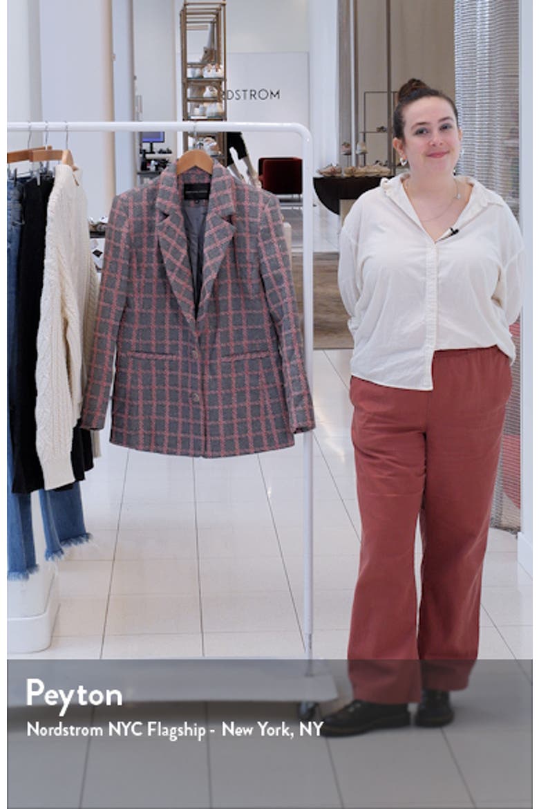 Plaid Tweed Blazer (Women) | Nordstromrack