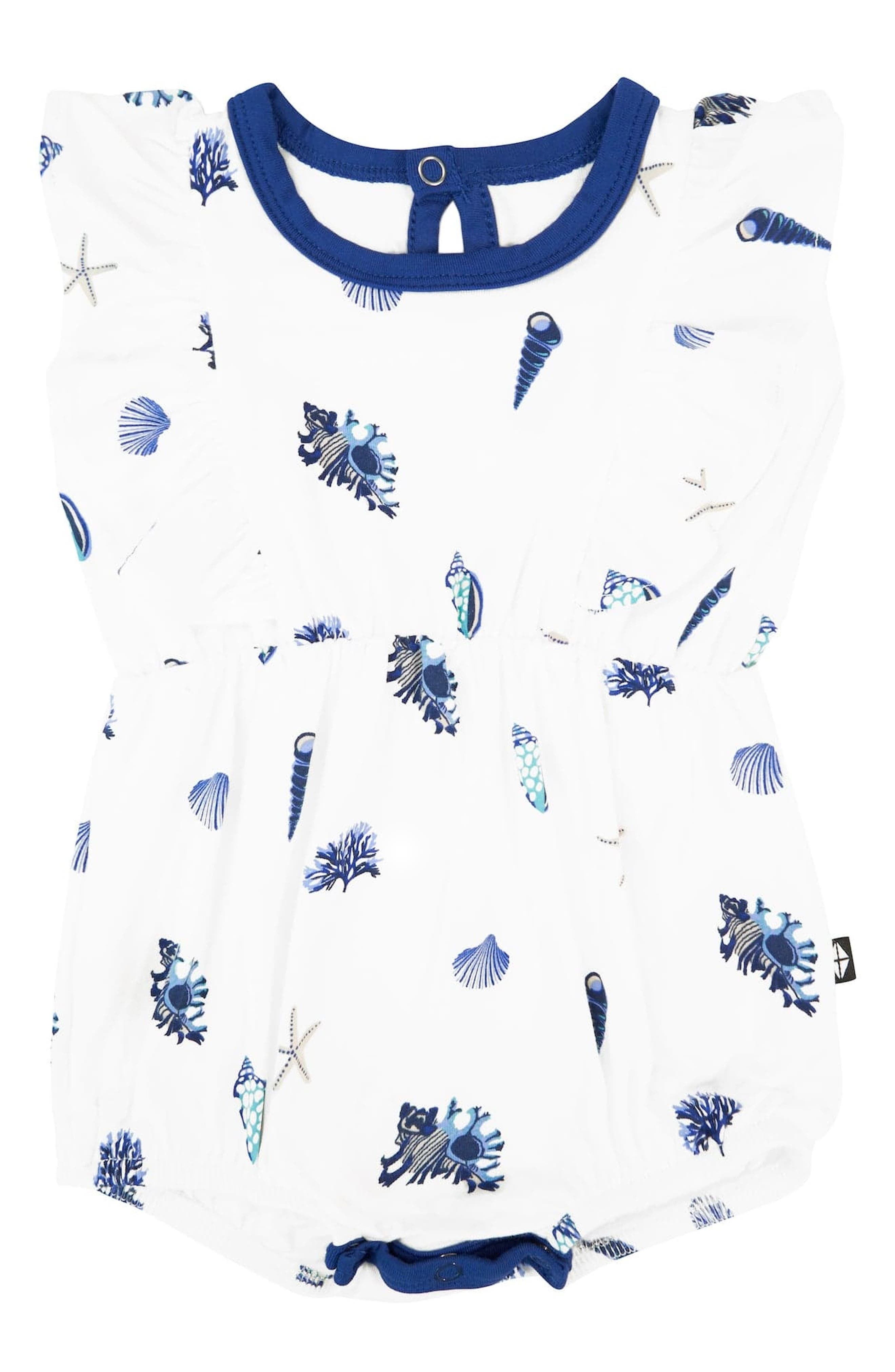 Kyte BABY Kids' Royal Shell Bubble Stretch Romper | Nordstromrack