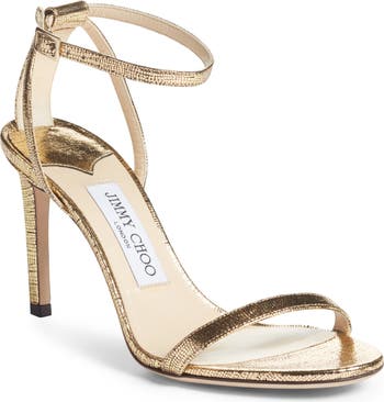 Jimmy Choo Minny Metallic Sandal (Women) | Nordstrom