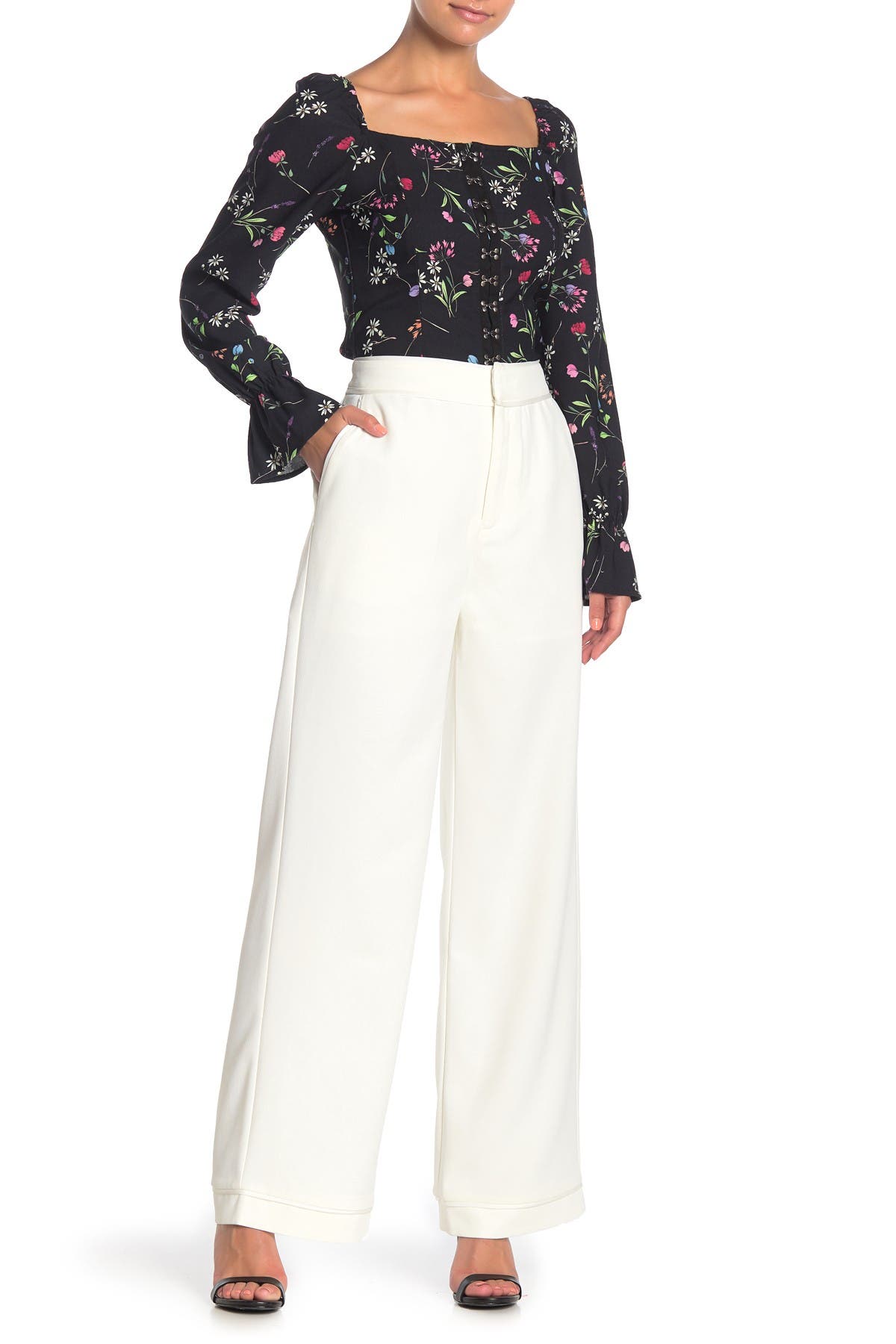 Endless Rose Crepe Wide Leg Trousers | Nordstromrack