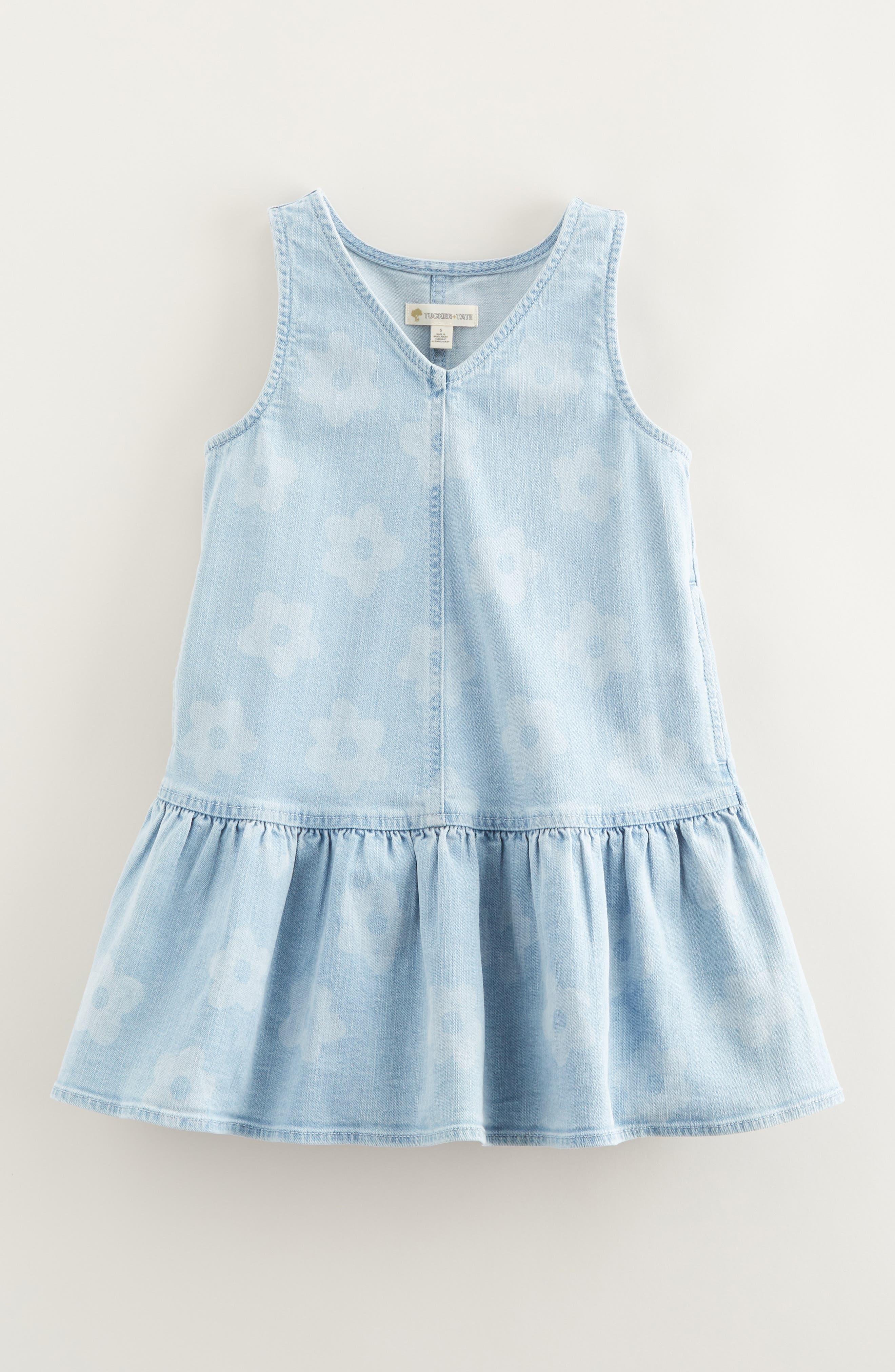 Tucker + Tate Kids' Denim Drop Waist Dress | Nordstromrack