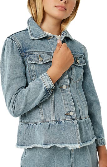 Hayden Girls Kids' Peplum Ruffle Jacket | Nordstromrack