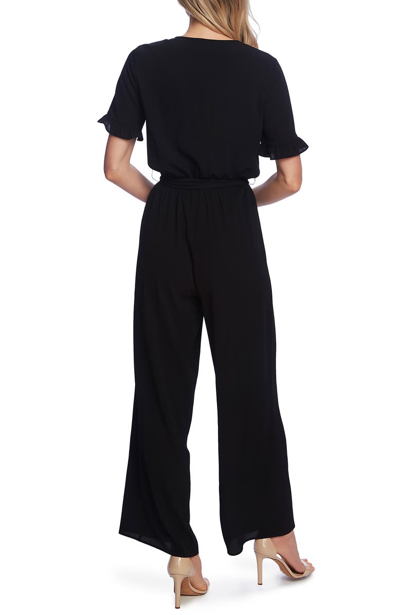 CeCe Ruffle Sleeve Belted Jumpsuit | Nordstrom