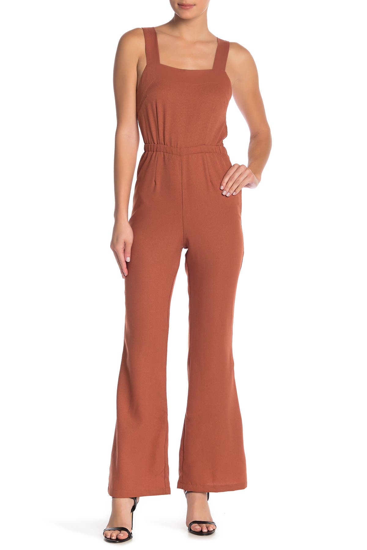 Tie Back Flared Leg Jumpsuit (Women) | Nordstromrack