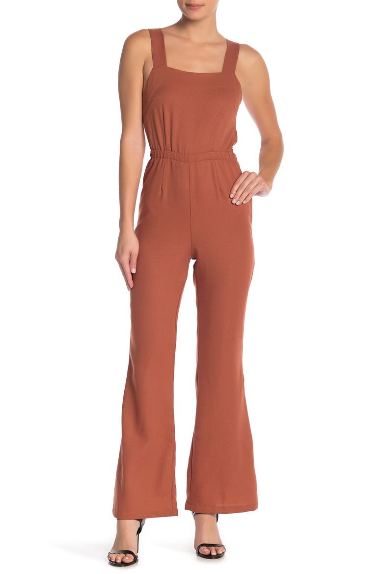 Tie Back Flared Leg Jumpsuit (Women) | Nordstromrack