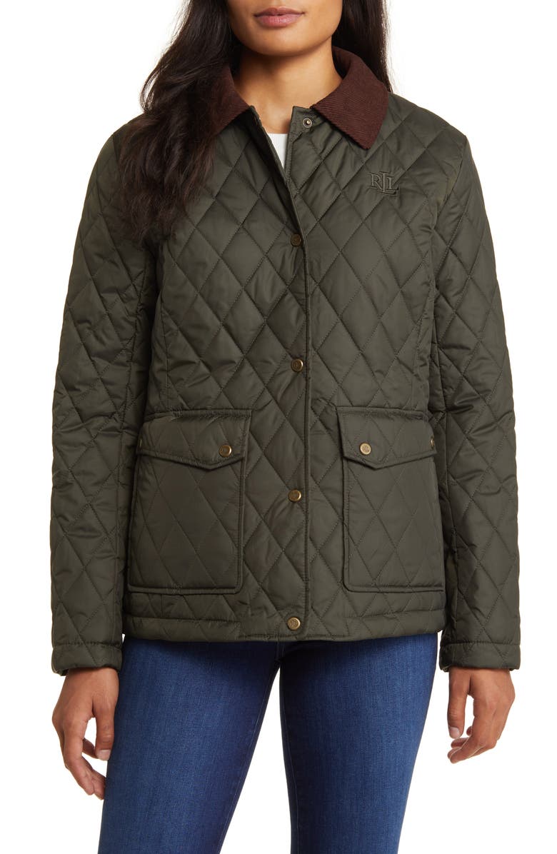 Lauren Ralph Lauren Diamond Quilted Barn Jacket | Nordstromrack