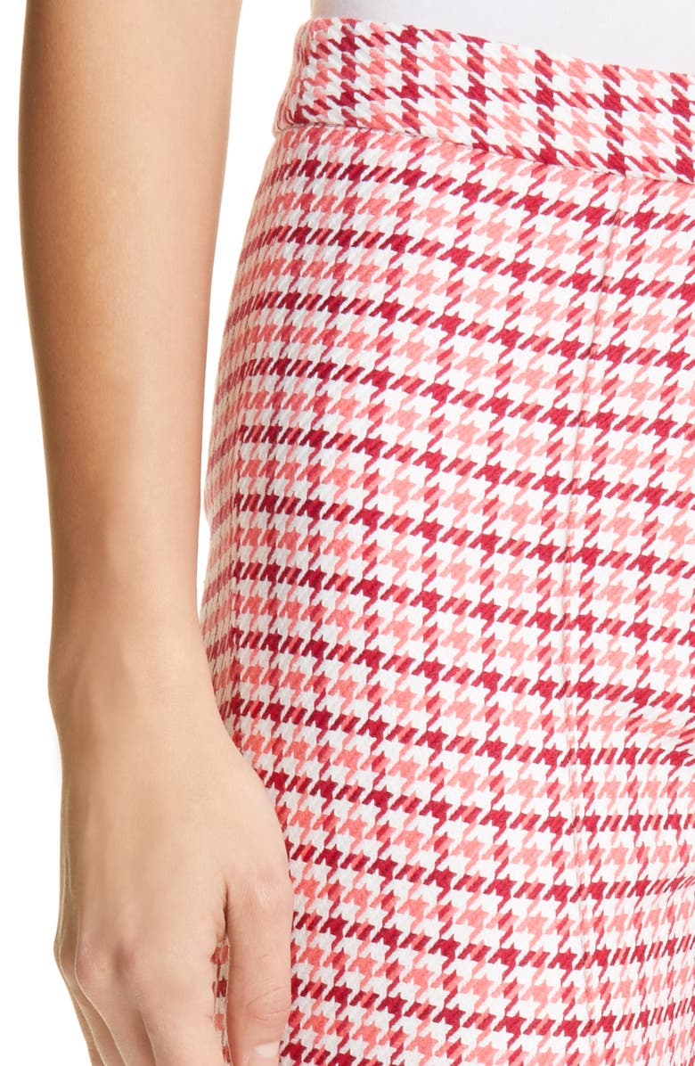 Adam Lippes Houndstooth Jacquard Crop Cigarette Pants | Nordstromrack