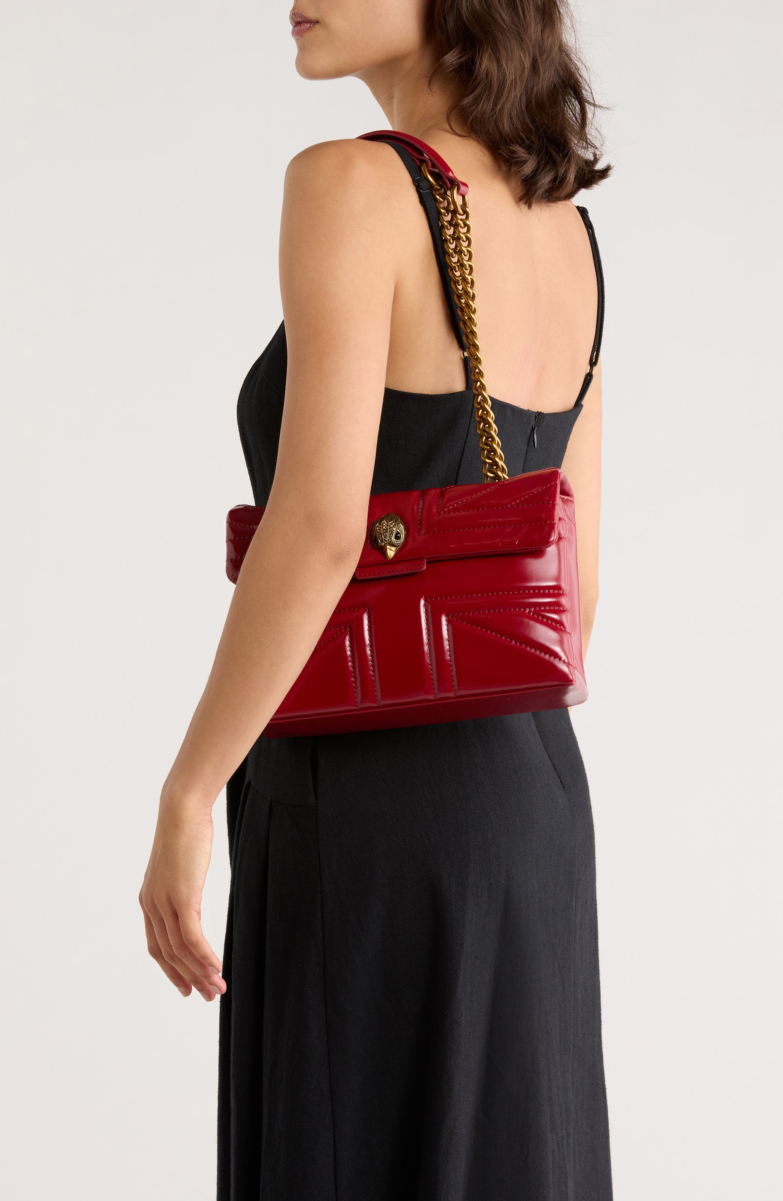 Kurt Geiger London Kensington Union Jack Leather Shoulder Bag ...