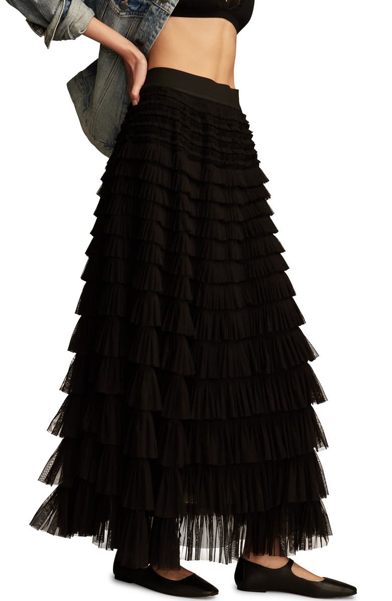 Lucky Brand Ruffle Tulle Maxi Skirt | Nordstrom