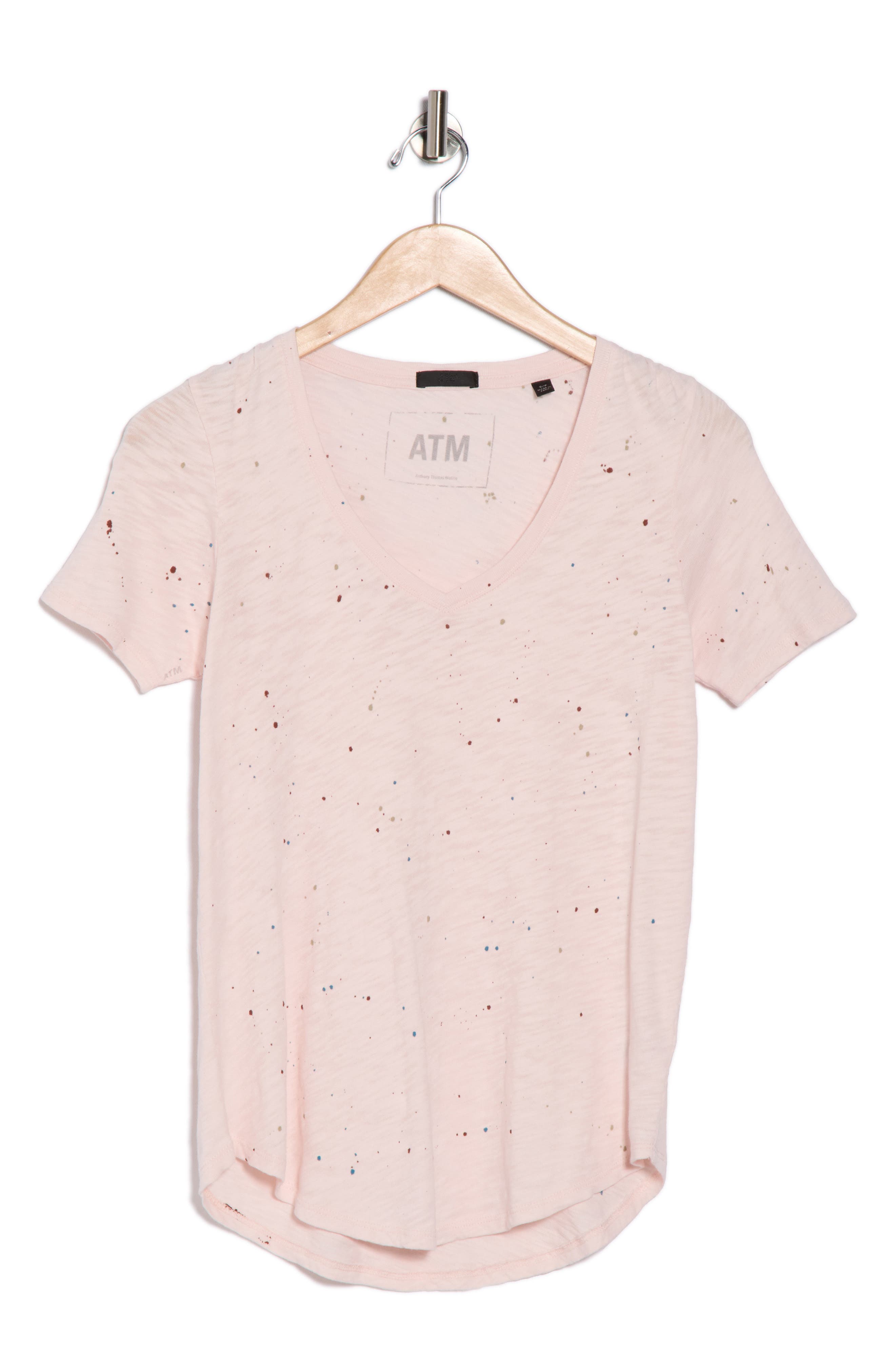 ATM Anthony Thomas Melillo Splatter Cotton Slub Jersey T-Shirt ...