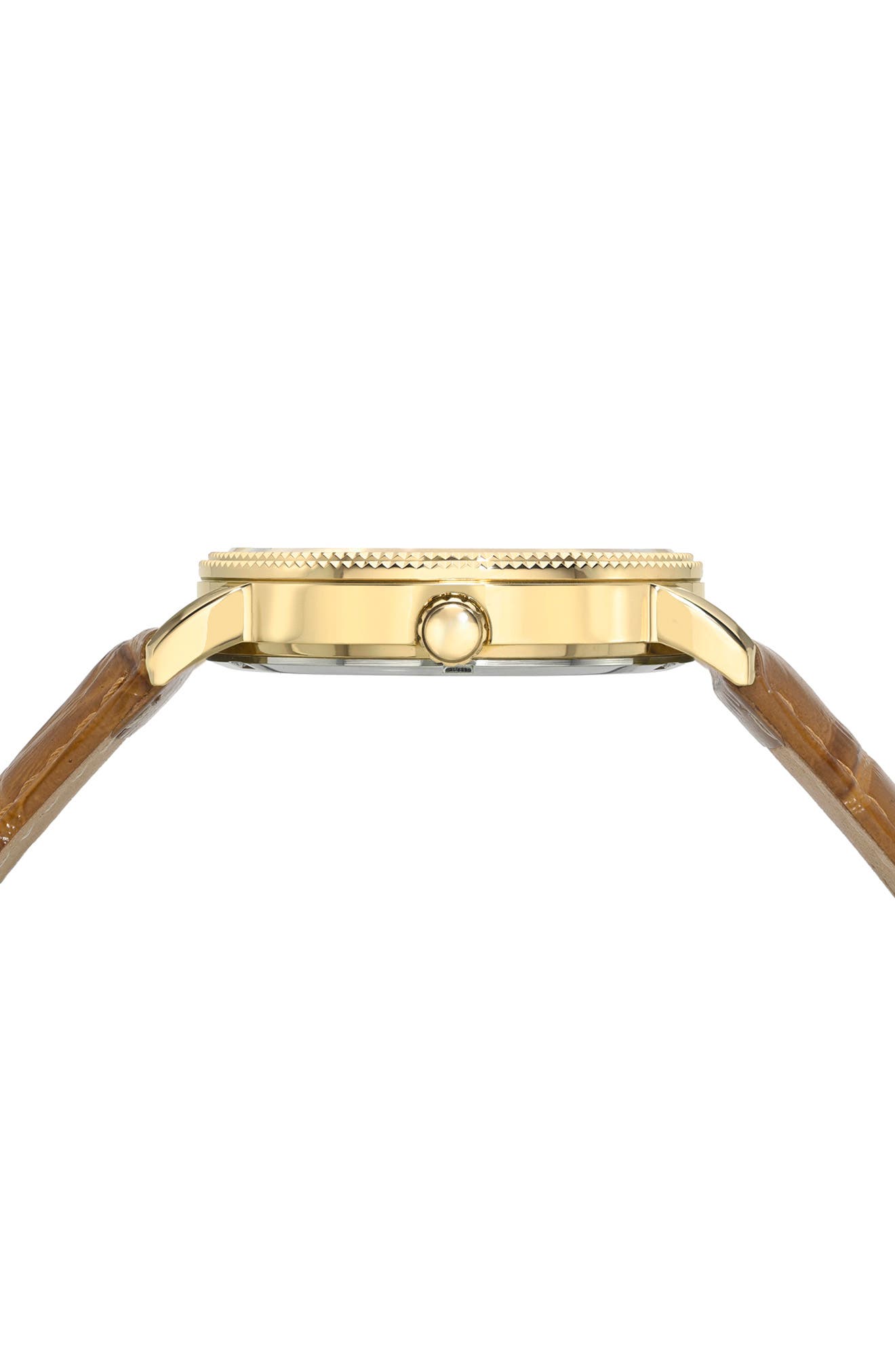 PORSAMO BLEU Veritas 1 Croc Embossed Leather Strap Watch, 40mm ...