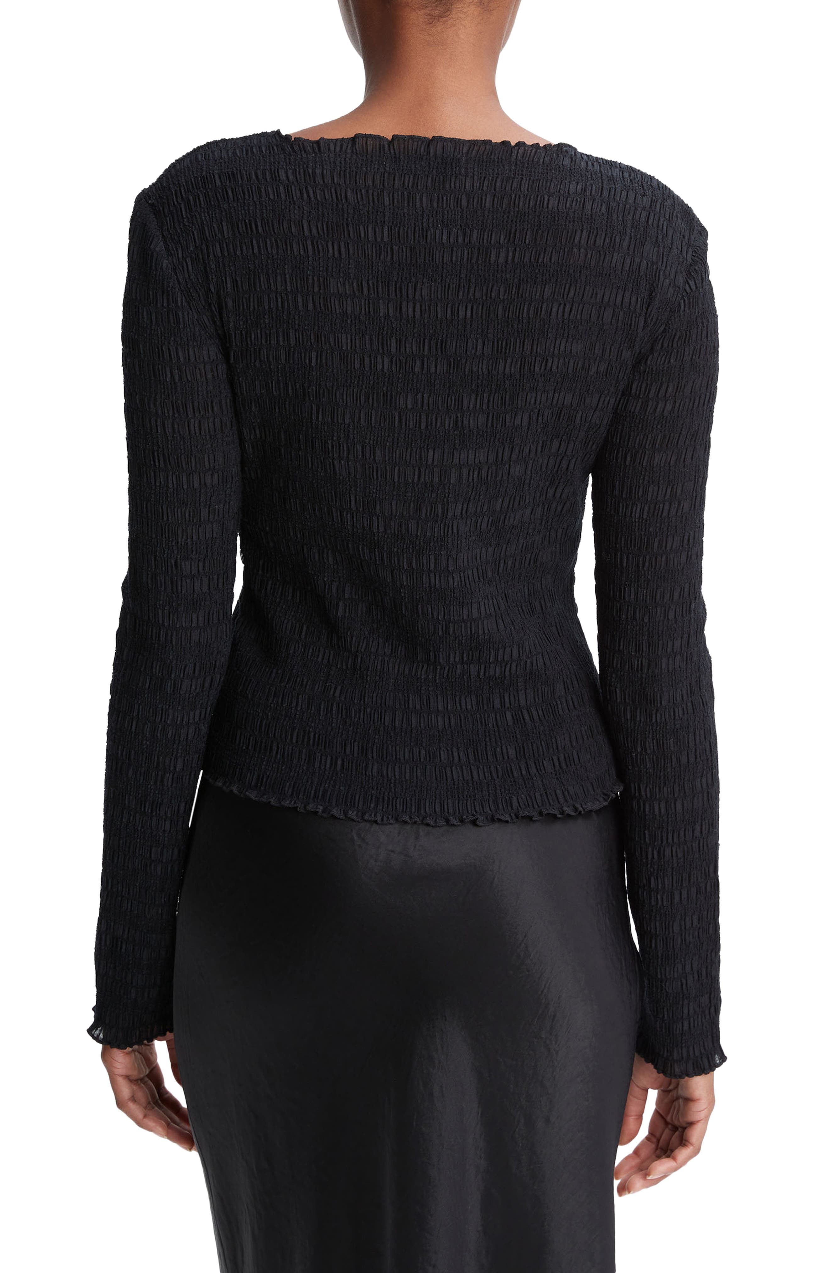 Vince Smocked Long Sleeve Top | Nordstromrack