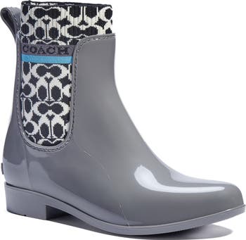 COACH Rivington Waterproof Chelsea Rain Boot (Women) | Nordstrom