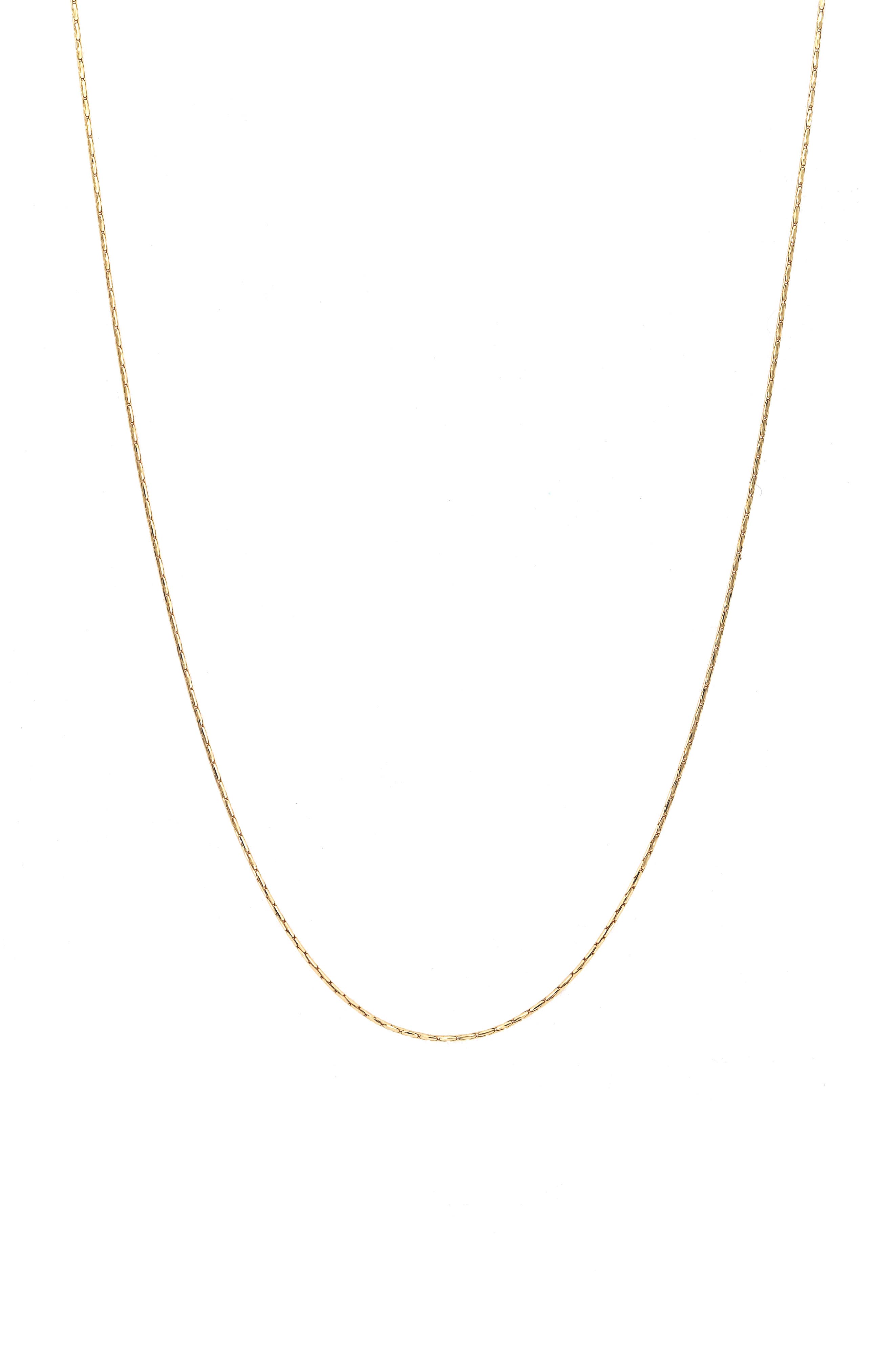 Bony Levy 14K Gold Ultra Thin Smooth Chain | Nordstrom