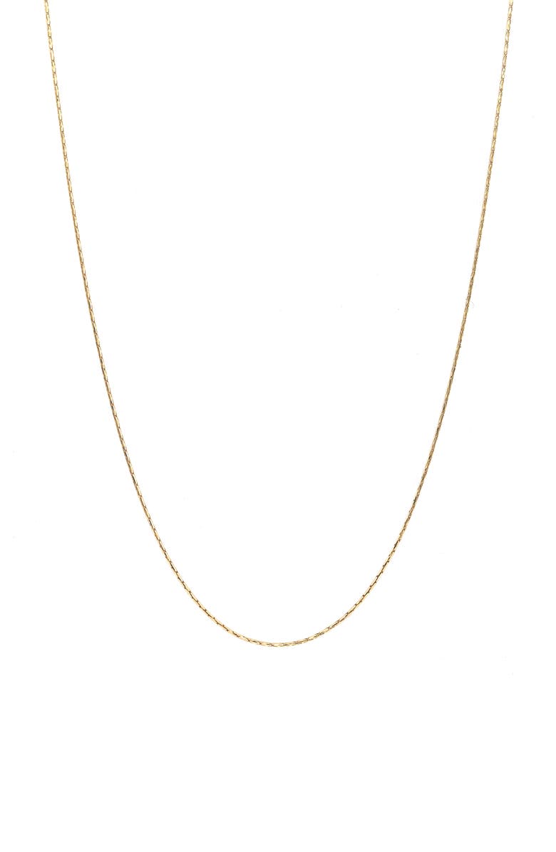 Bony Levy 14K Gold Ultra Thin Smooth Chain | Nordstrom