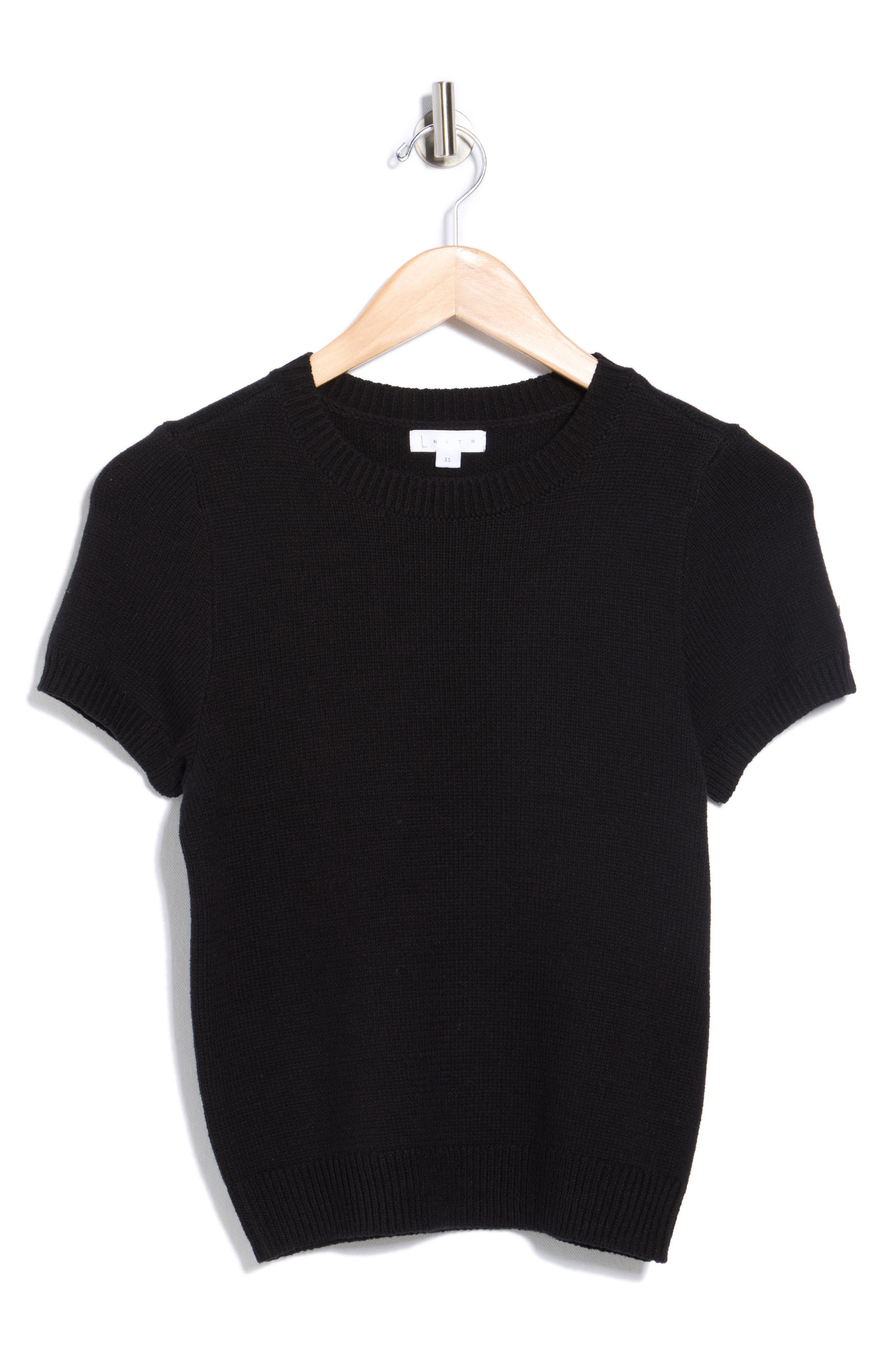 Leith Favorite Short Sleeve Sweater | Nordstromrack