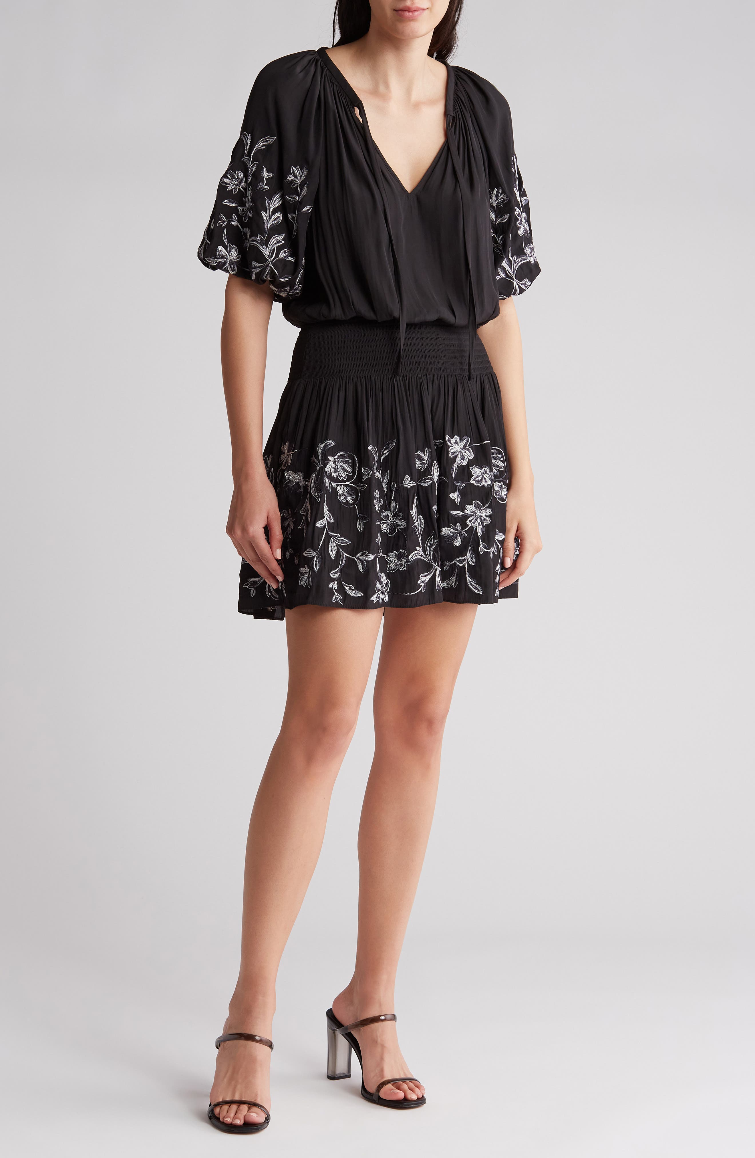 Ramy Brook Keanu Embroidered Floral Dress | Nordstromrack