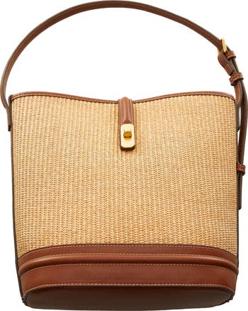 MANGO Raffia Bucket Bag | Nordstrom
