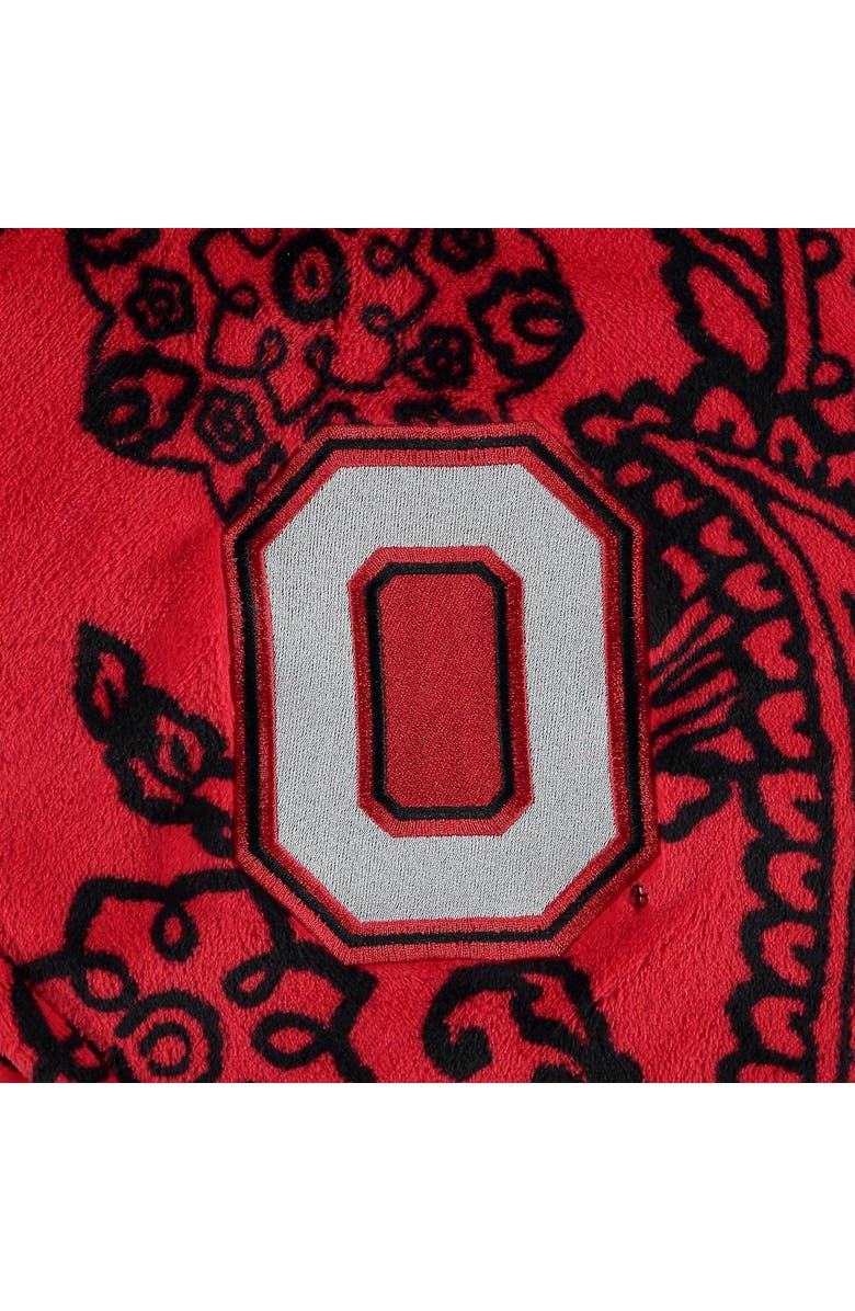 VERA BRADLEY Scarlet Ohio State Buckeyes Plush Bandana Pattern Throw ...