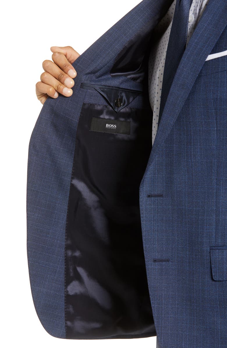 BOSS Trim Fit Plaid Wool Suit | Nordstrom