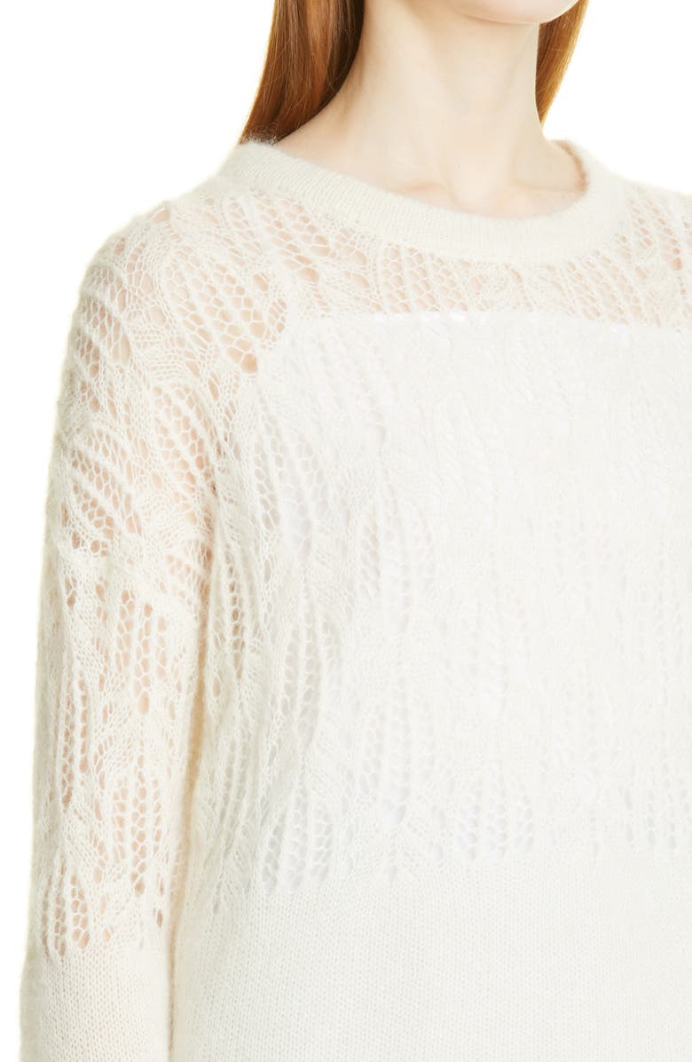 Fabiana Filippi Fabianna Filippi Openwork Mohair & Alpaca Blend Sweater ...