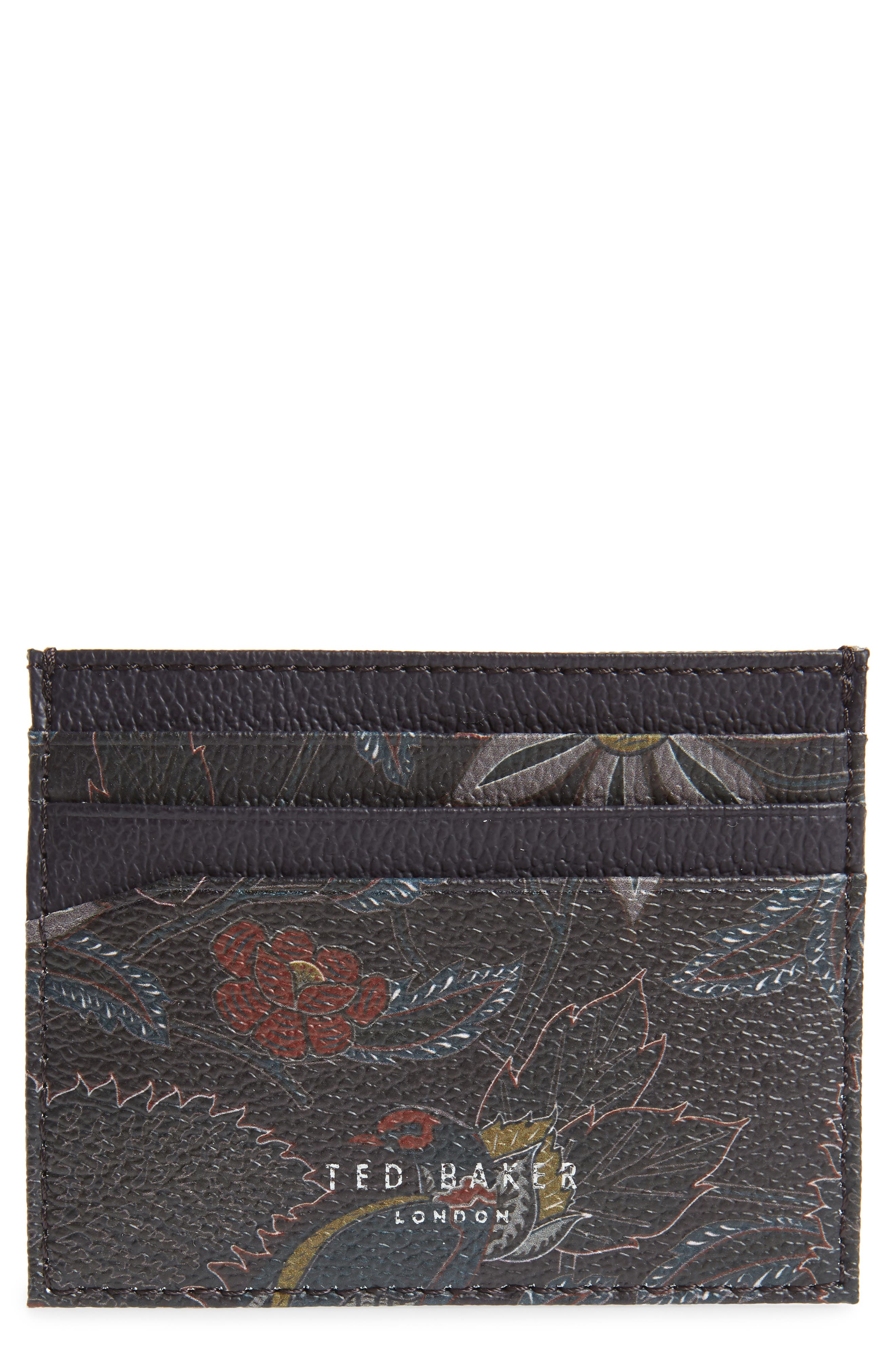 Ted Baker London Embossed Leather Card Case | Nordstromrack