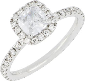 Bony Levy Pavé Diamond Halo Cushion Engagement Ring Setting | Nordstrom